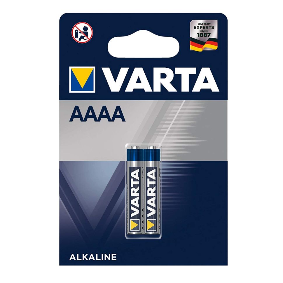 Батарейка Varta AAAA mini LR61 Alkaline 2шт 04061 Цена за 1 елемент ...